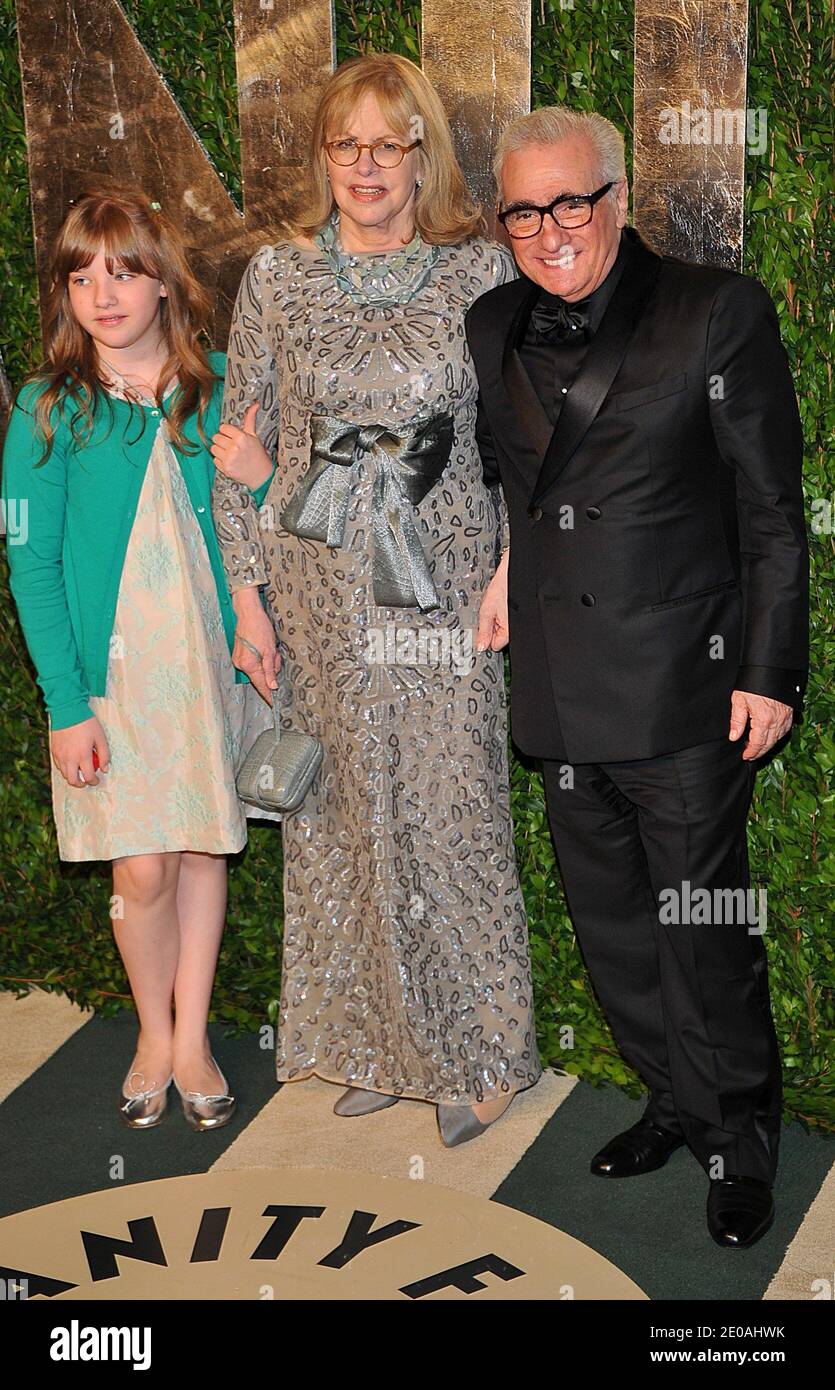 Martin Scorsese with Helen Morris and daughter Francesca arriving at ...