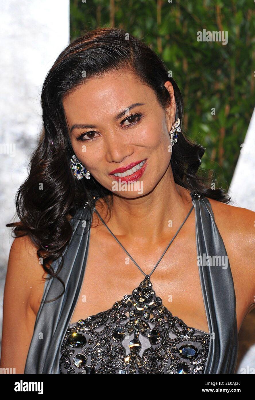 Wendi Deng Murdoch arriving at the 2012 Vanity Fair Oscar Party, hosted ...