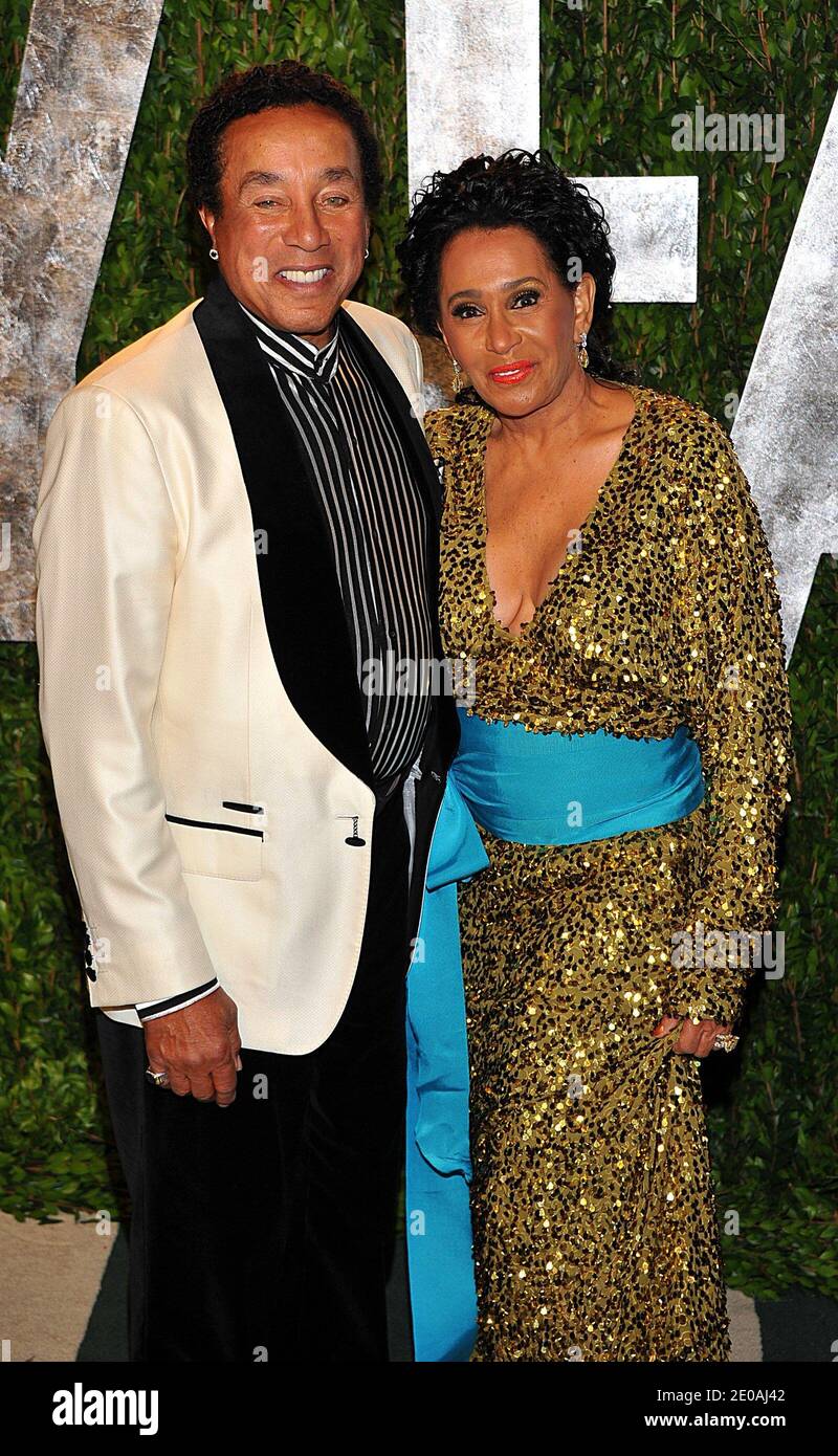Smokey Robinson and Frances Robinson arriving at the 2012 Vanity Fair ...