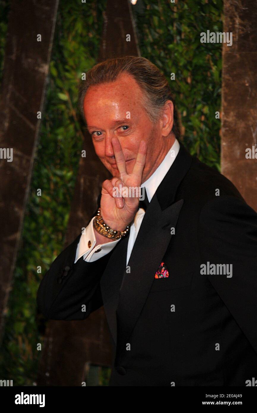 Peter Fonda arriving at the 2012 Vanity Fair Oscar Party, hosted by ...