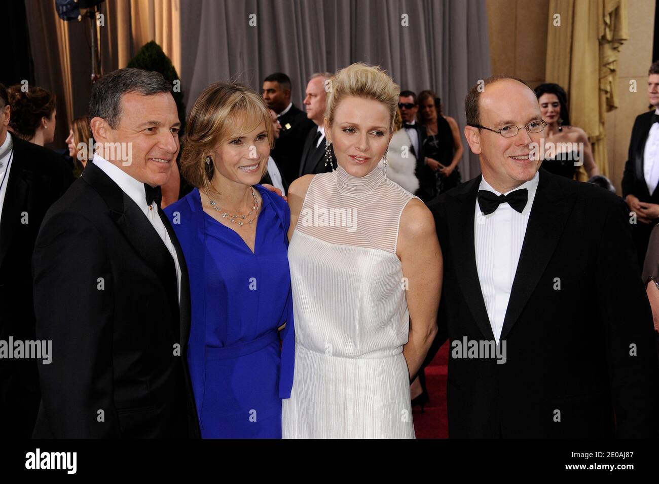 Princess Charlene and Prince Albert of Monaco arriving at the 84th ...
