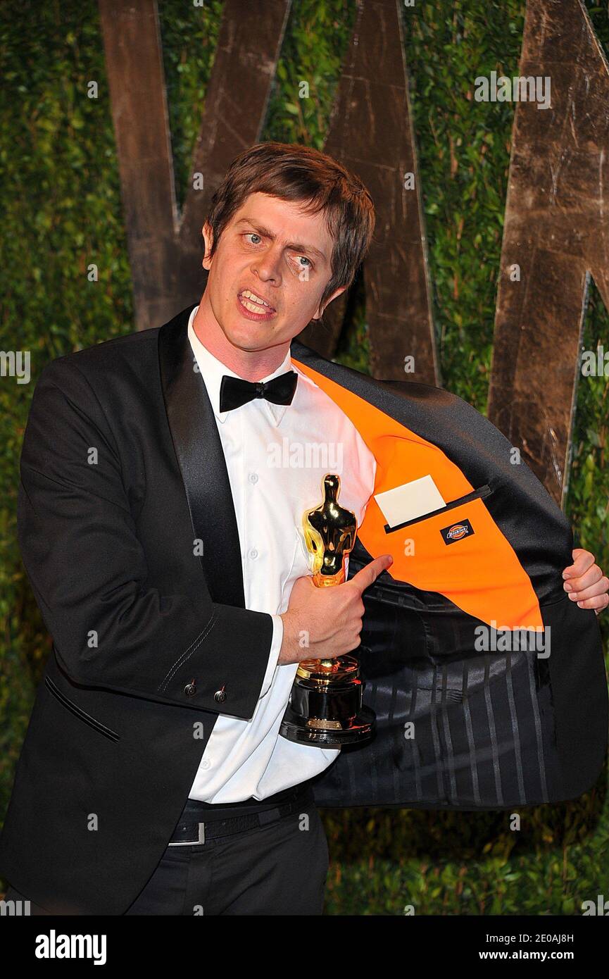 Brandon Oldenburg arriving at the 2012 Vanity Fair Oscar Party, hosted ...