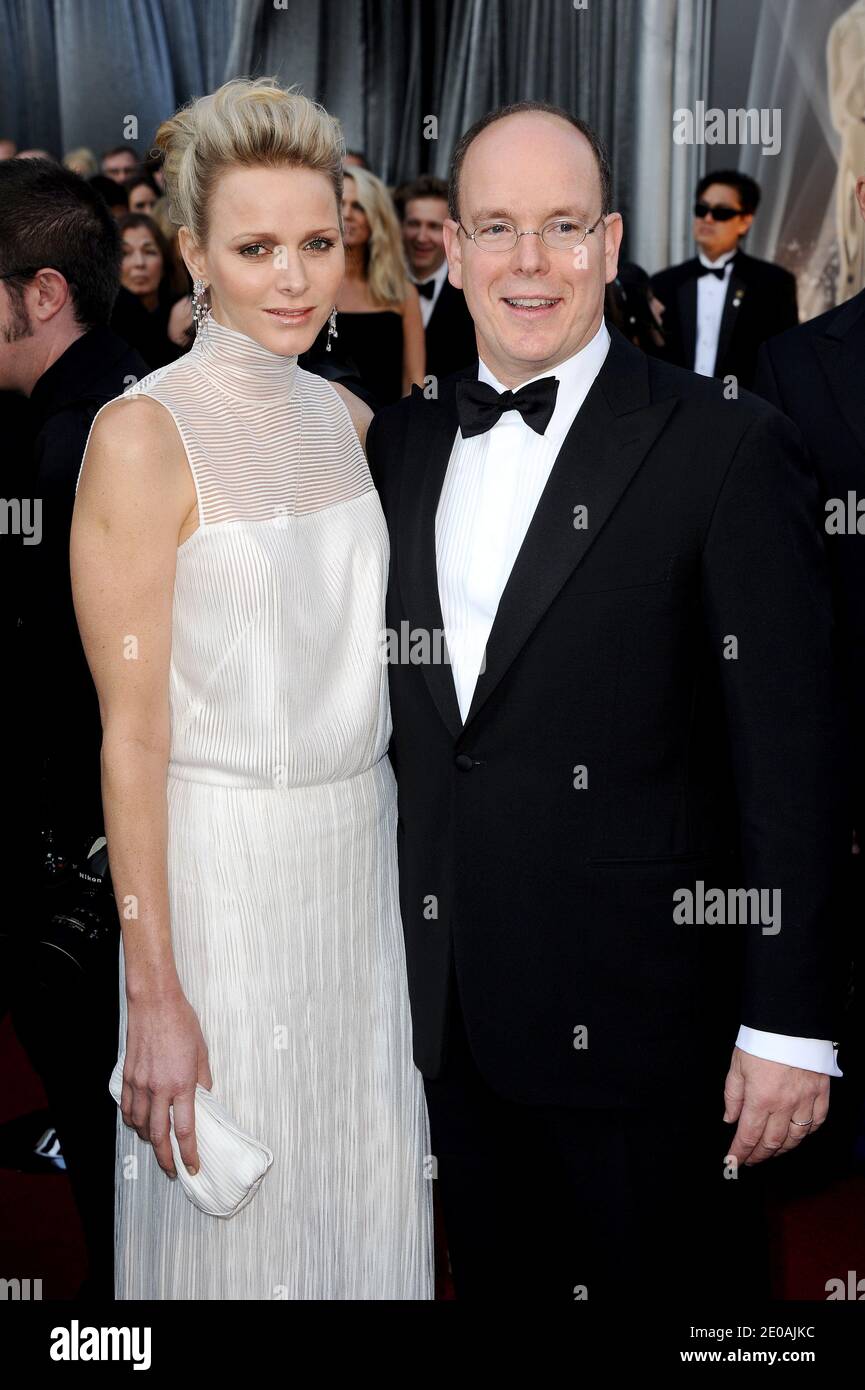 Charlene Wittstock and Prince Albert of Monaco arriving at the 84th ...