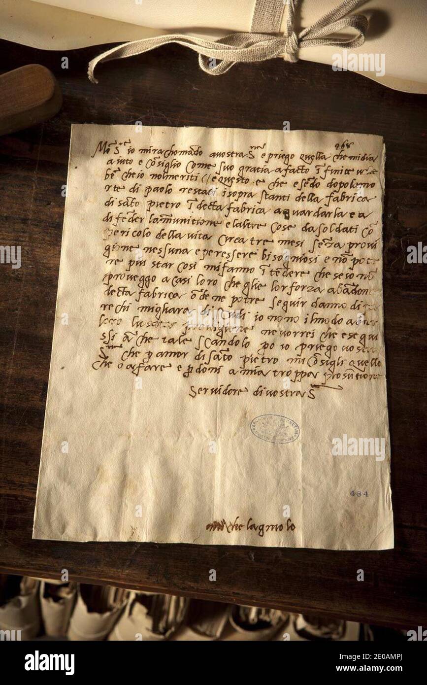 Michelangelo?s work at the Fabbrica of St. Peter?s :A letter from the ...