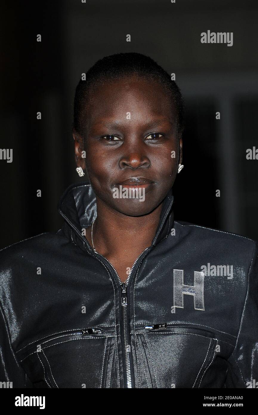 Alek Wek attending 'Hogan by Karl Lagerfeld' party at Galerie Bailly in ...