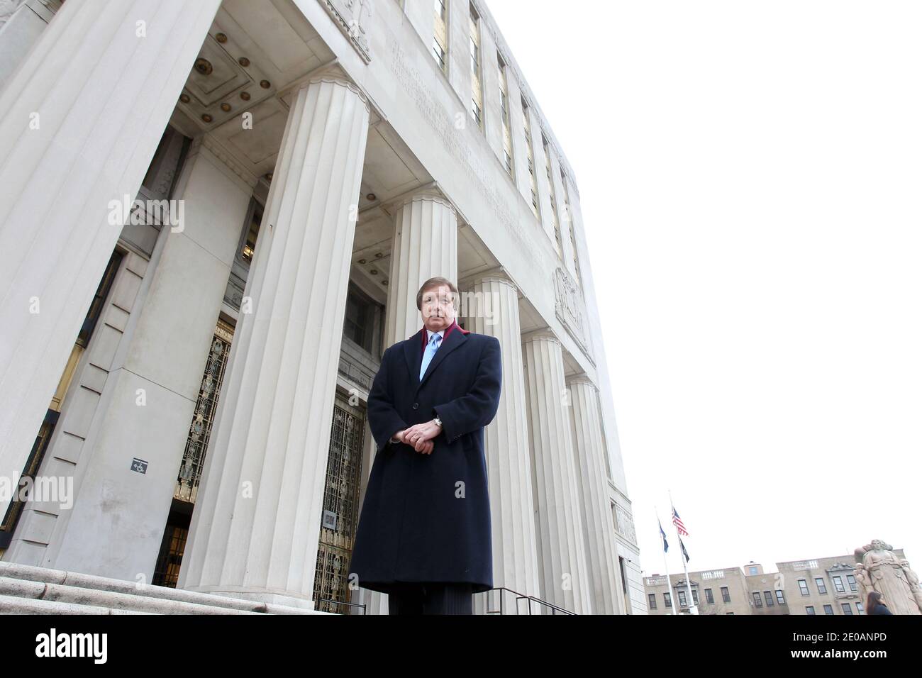 Judge Douglas McKeon poses at the Bronx County Courthouse in New York ...