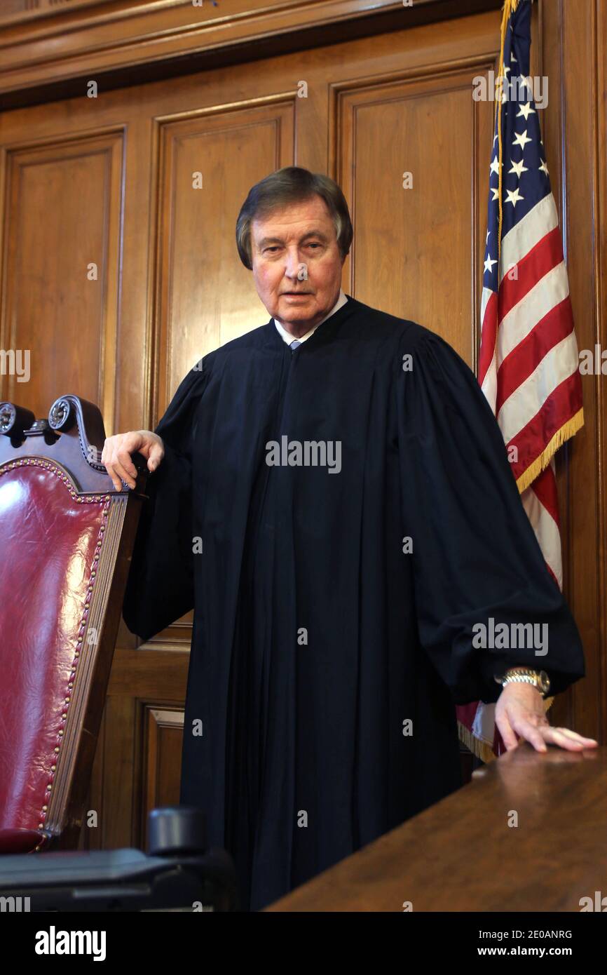 Judge Douglas McKeon poses at the Bronx County Courthouse in New York ...
