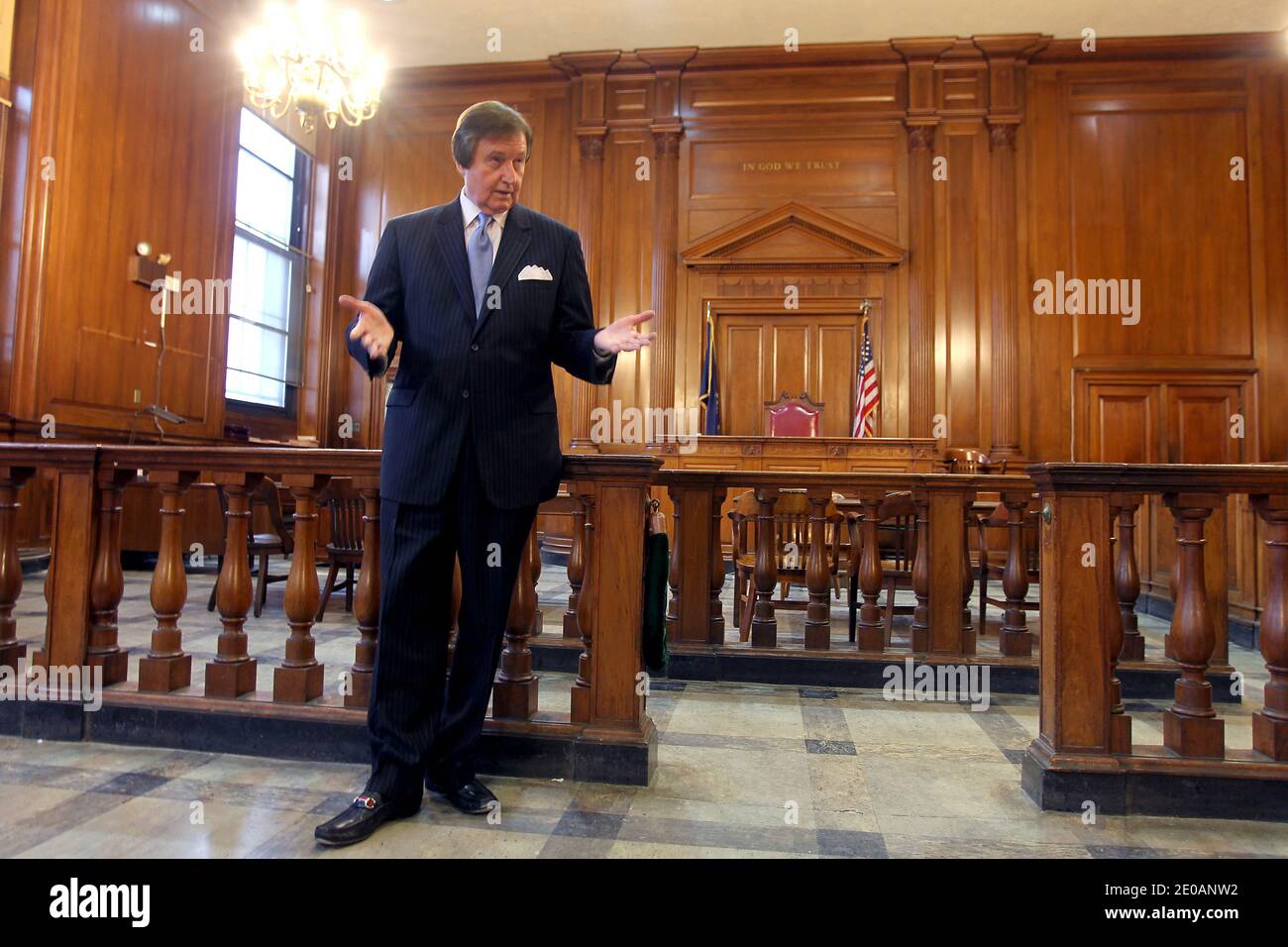 Judge Douglas McKeon poses at the Bronx County Courthouse in New York ...