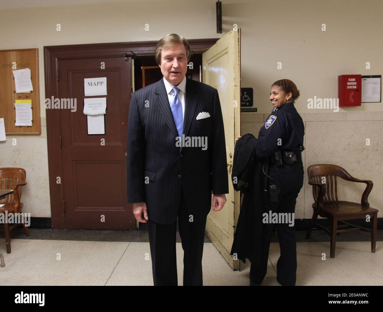 Judge Douglas McKeon poses at the Bronx County Courthouse in New York ...