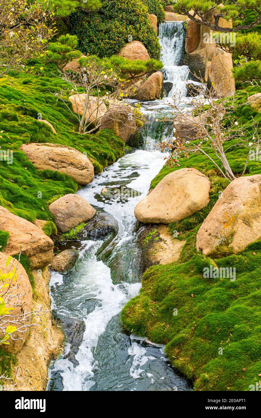 Japanese Garden Stream Stock Photo - Alamy