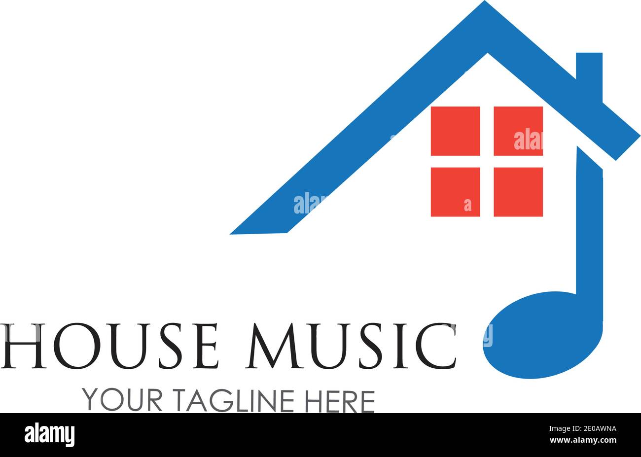House music logo images illustration design template Stock Vector Image ...