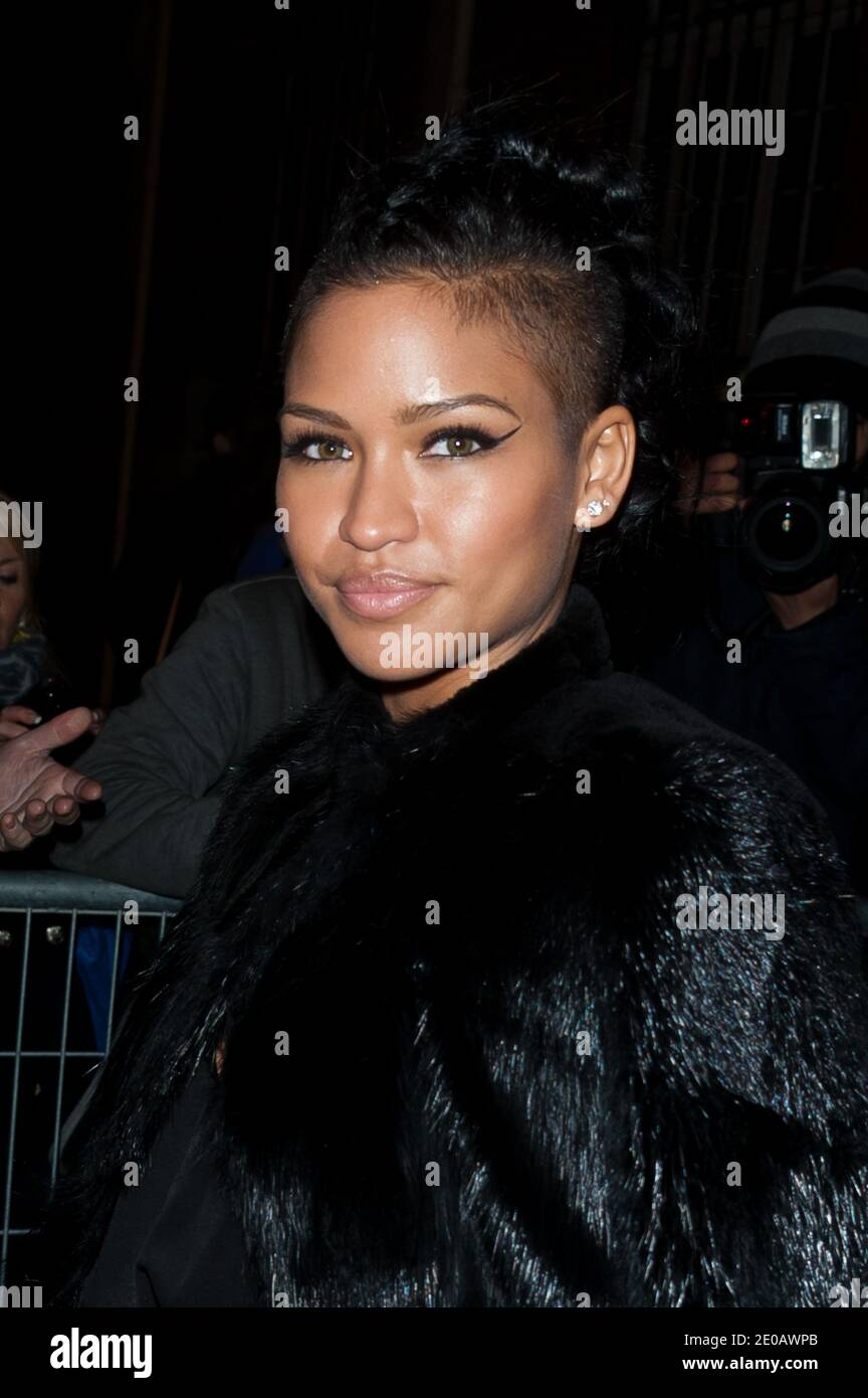 Cassandra Ventura aka Cassie arriving for the Givenchy Fall-Winter 2012 ...