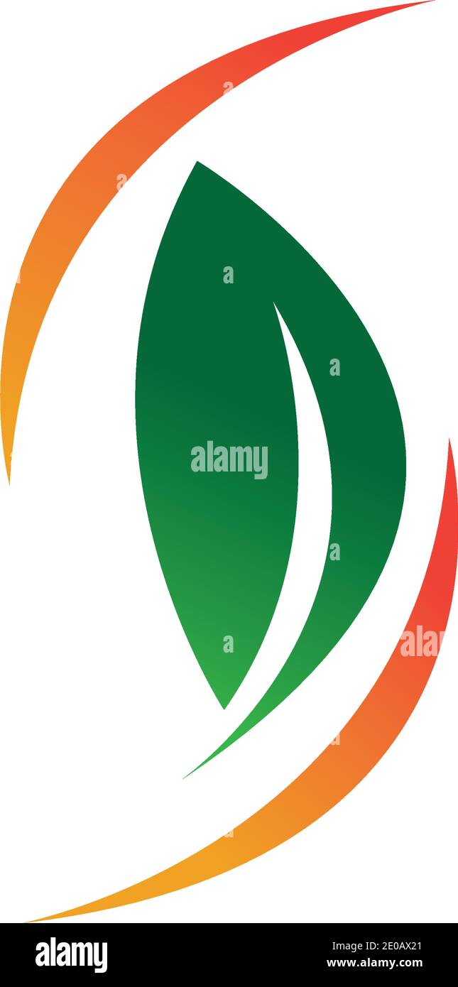 green leaf logo vector Stock Vector Image & Art - Alamy