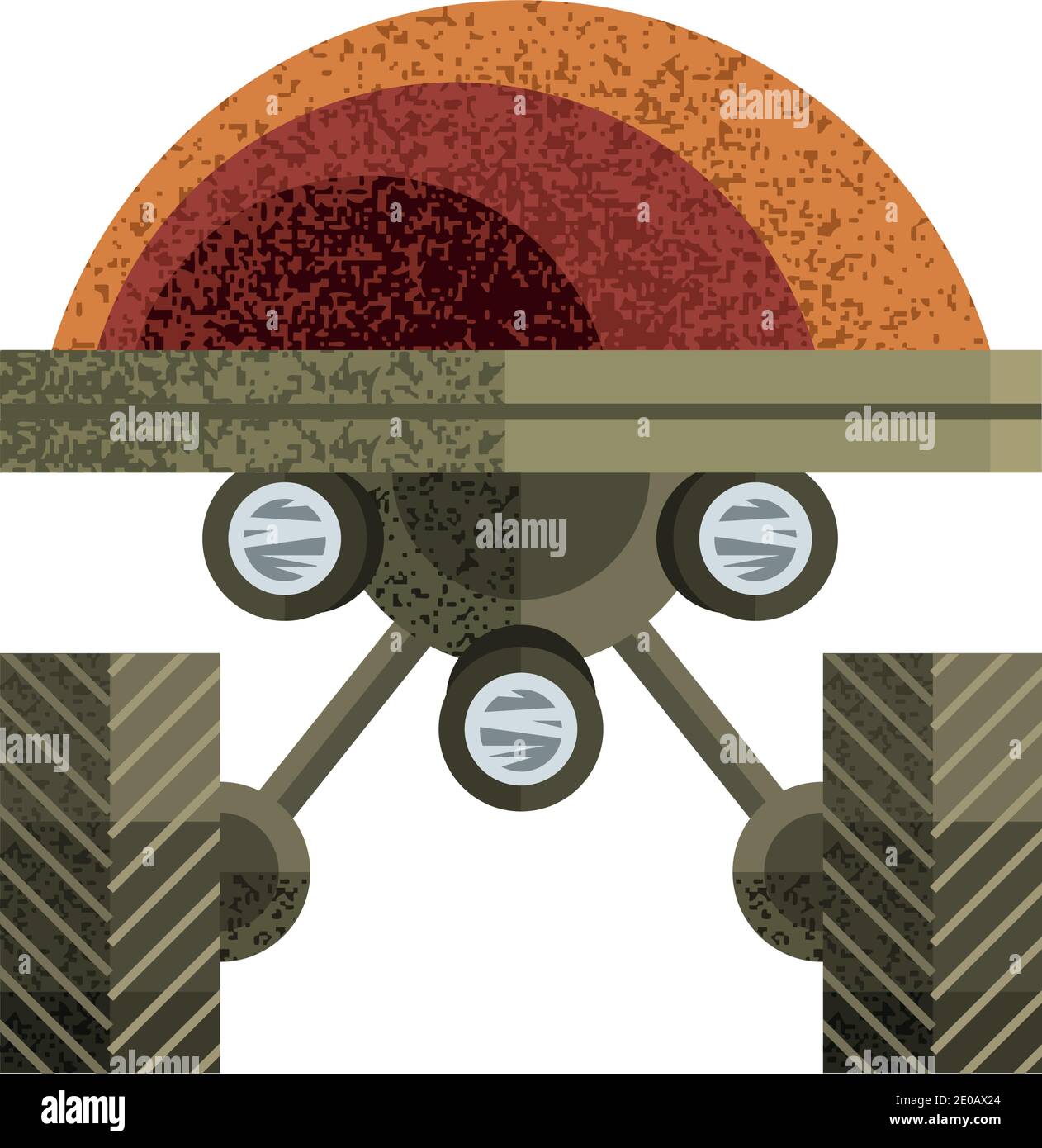 Space robot of universe cosmos and futuristic theme Vector illustration ...