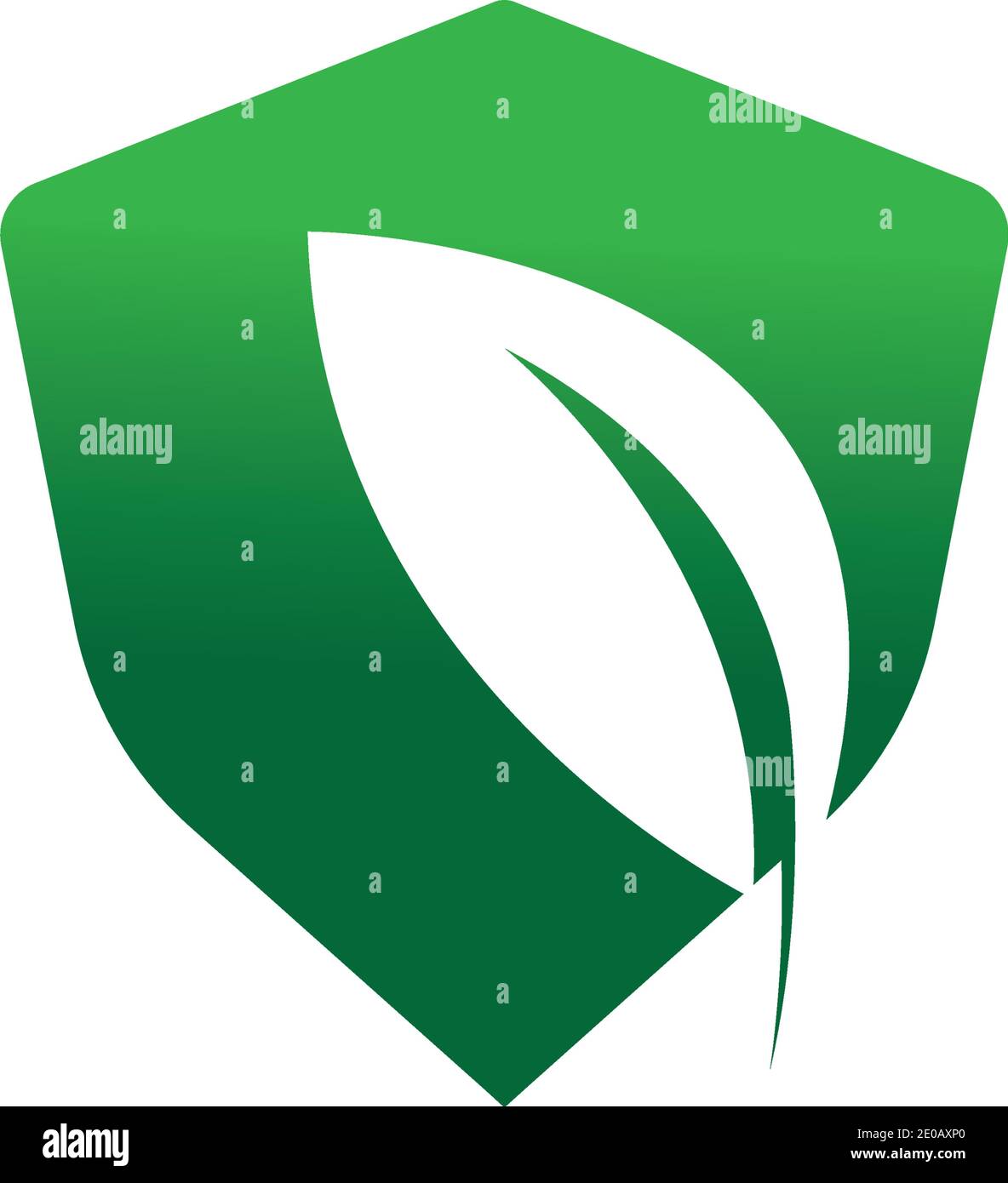 green leaf logo vector Stock Vector Image & Art - Alamy