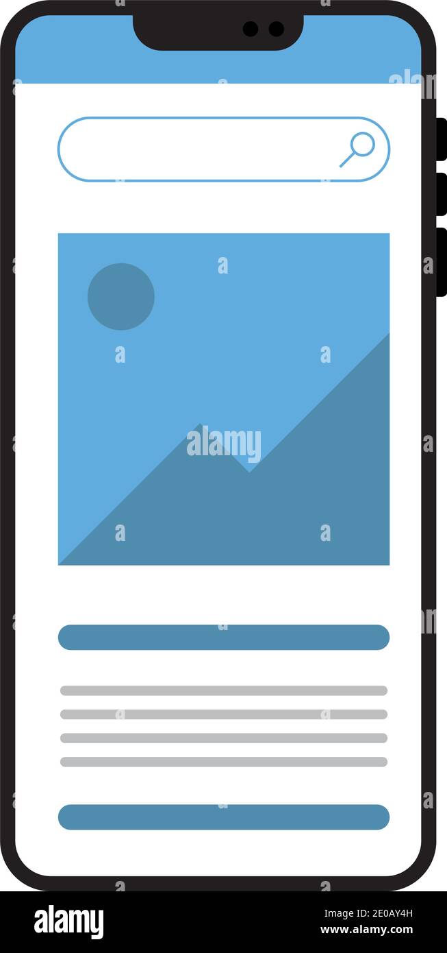 smartphone with picture design, Cellphone mobile digital and phone ...