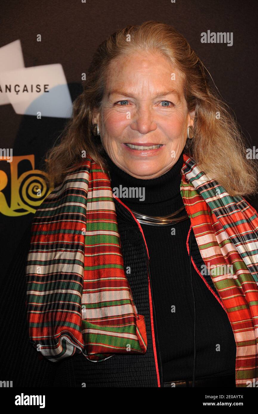 Alexandra Stewart arriving for the Tim Burton exhibition launch ...