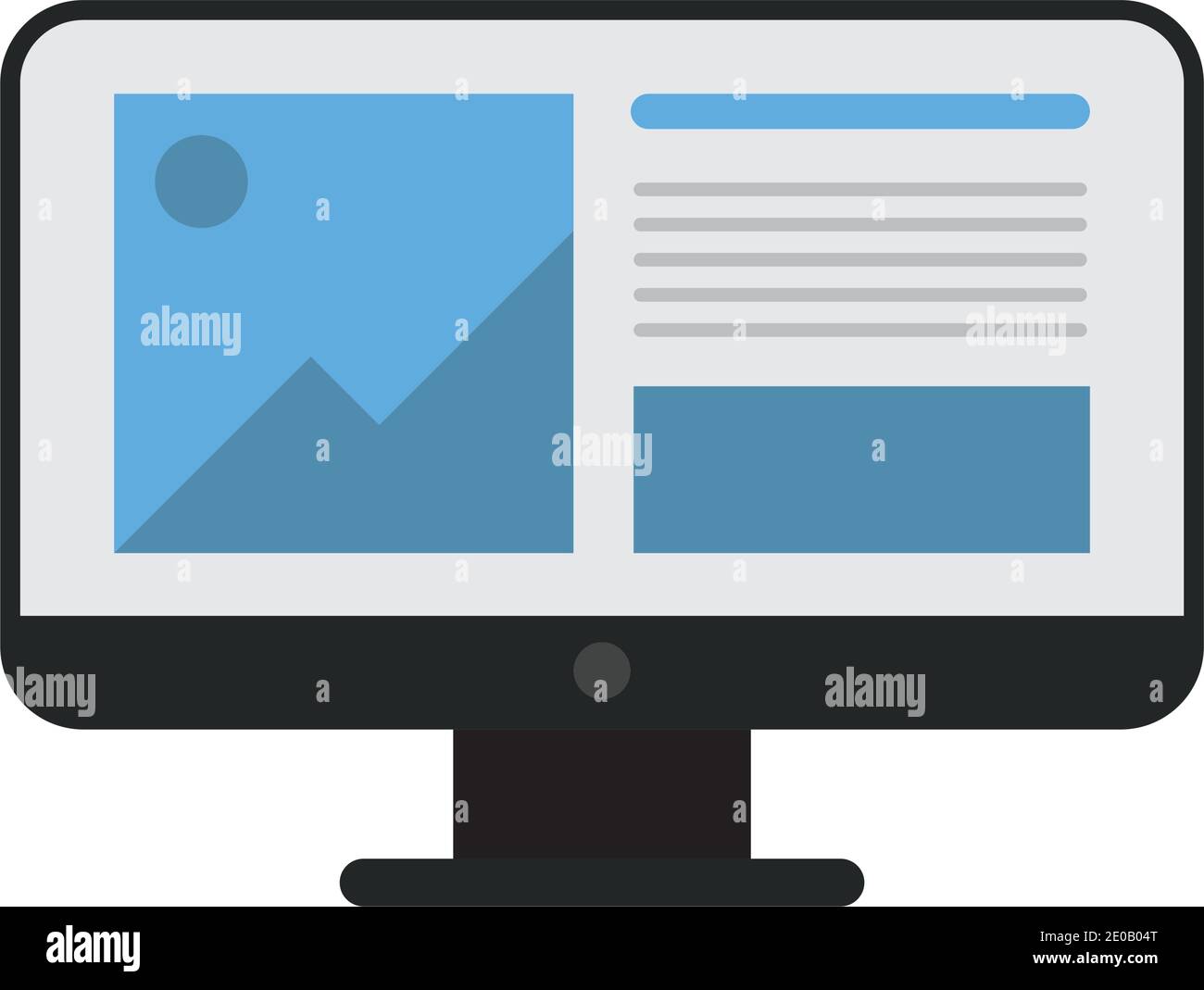 computer design, Digital technology and communication theme Vector ...