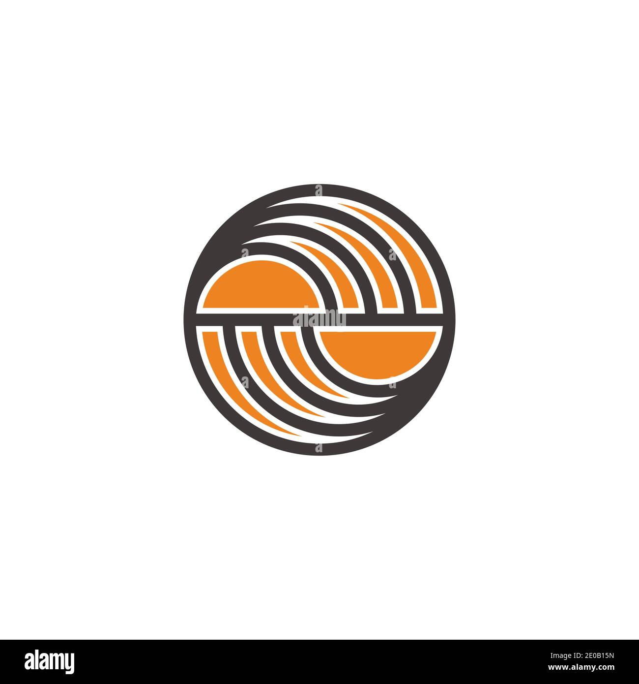 circle geometric motion design symbol logo vector Stock Vector Image ...