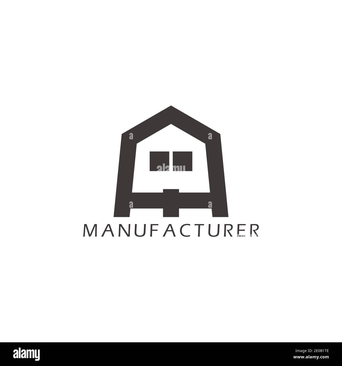 abstract home manufacturer geometric logo vector Stock Vector Image ...