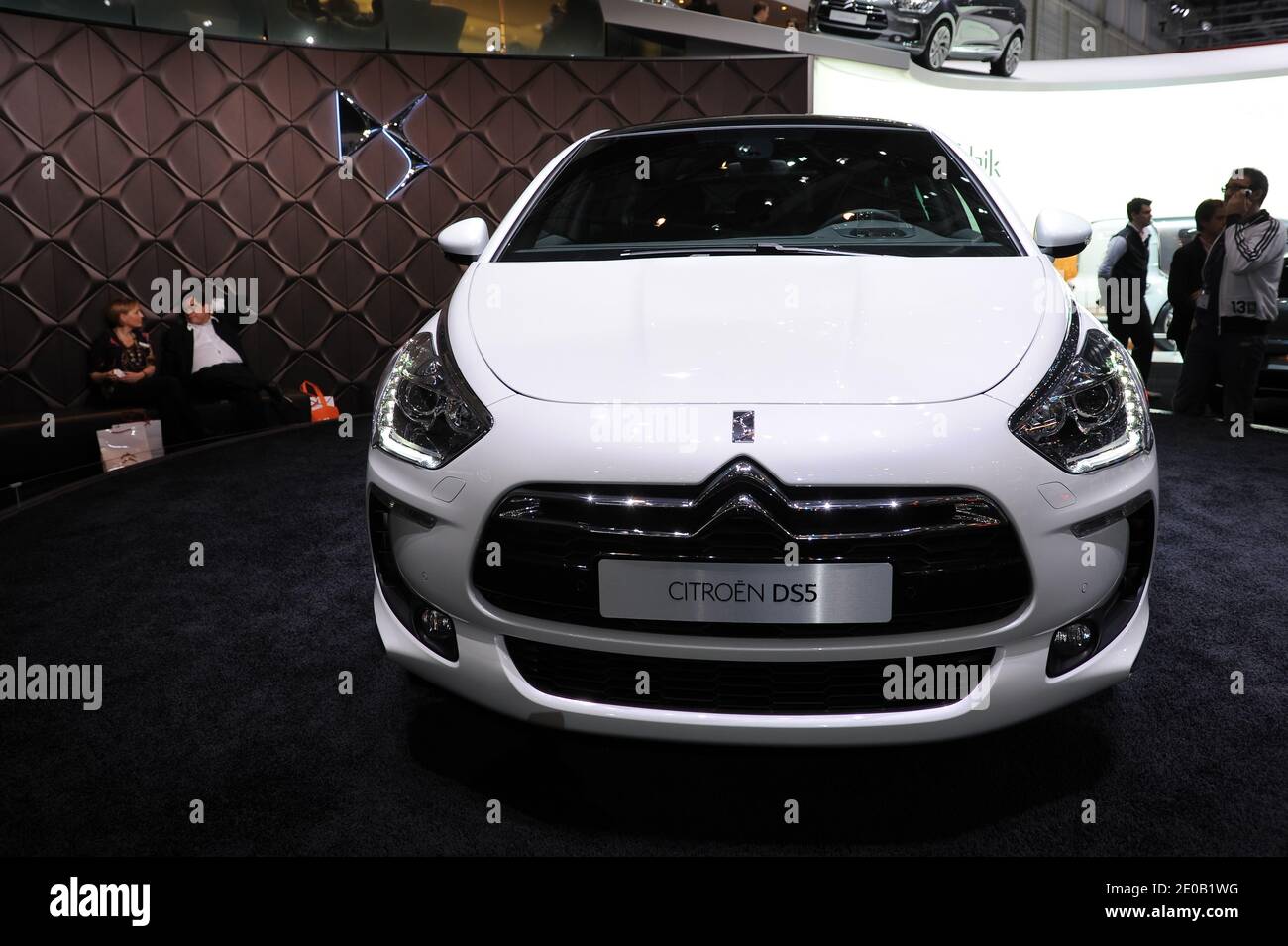 Citroen DS5 on display at the 82nd International Motor Show and ...