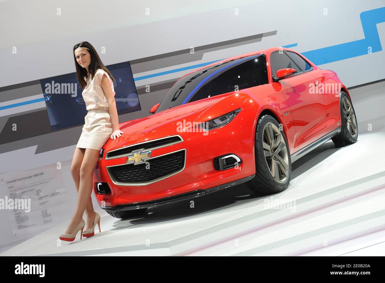 Concept Car Chevrolet Code 130 R on display at the 82nd International ...