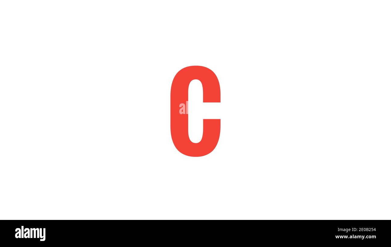 C Letter - Abstract Art Alphabet Letter C Logo Stock Photo - Alamy