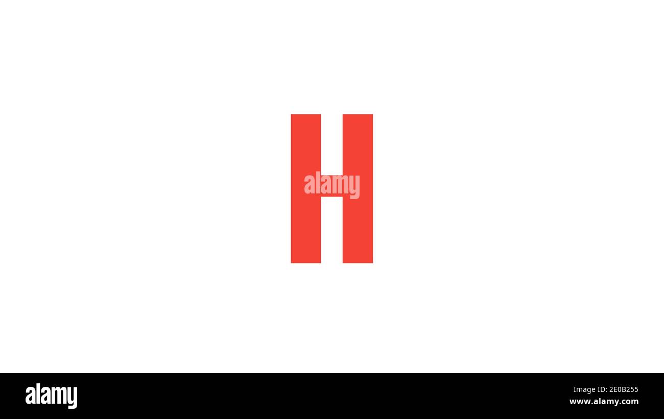 H Letter - Abstract Art Alphabet Letter H Logo Stock Photo - Alamy
