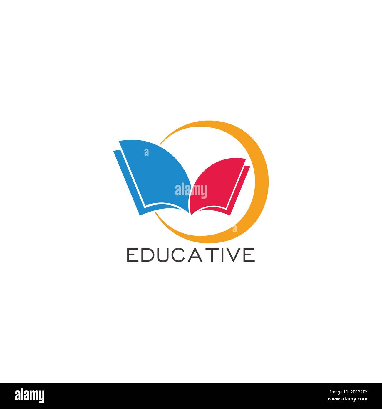 geometric motion circle books colorful design educative symbol logo ...
