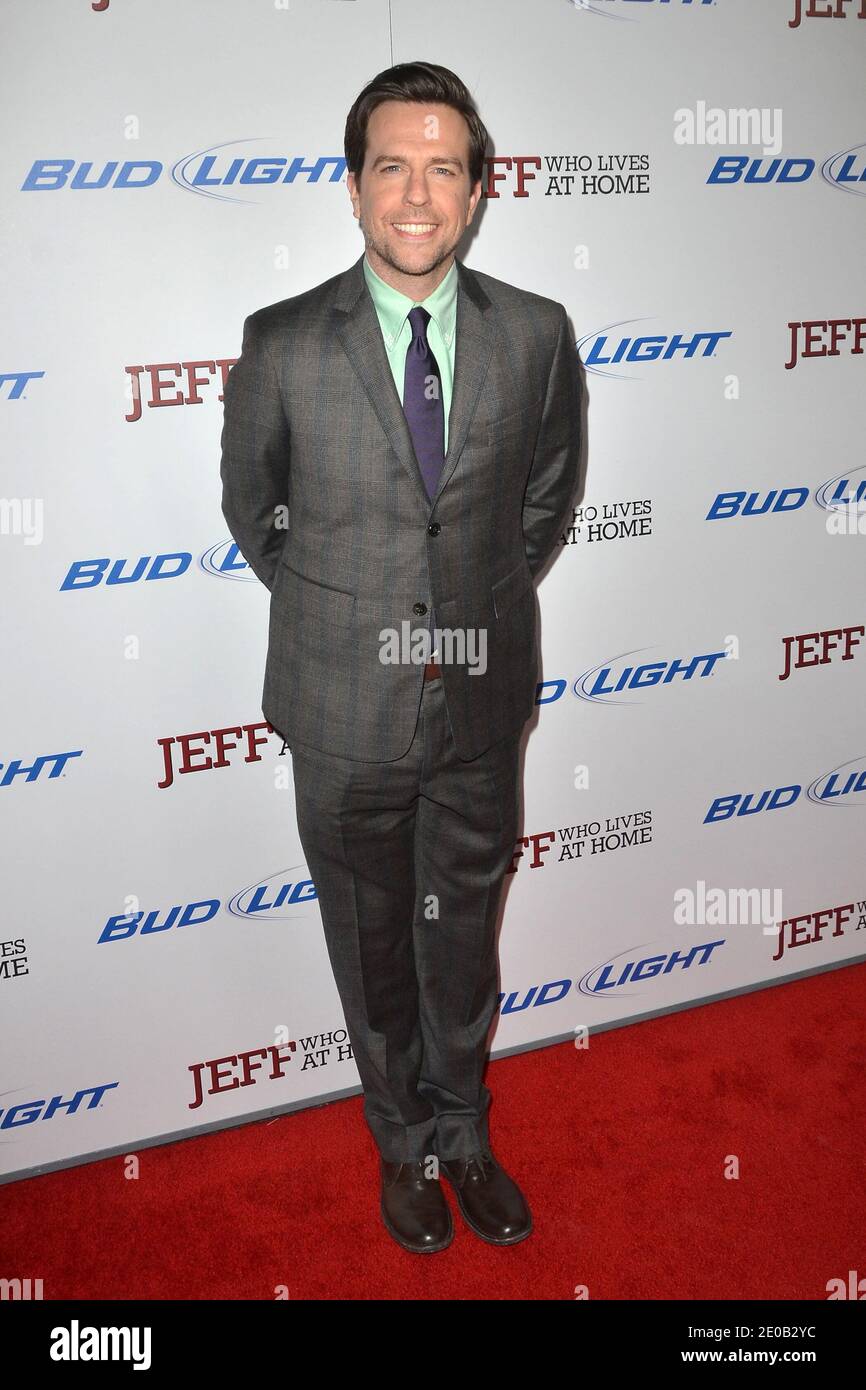 Ed Helms arriving for 'Jeff, Who Lives at Home' premiere held at ...