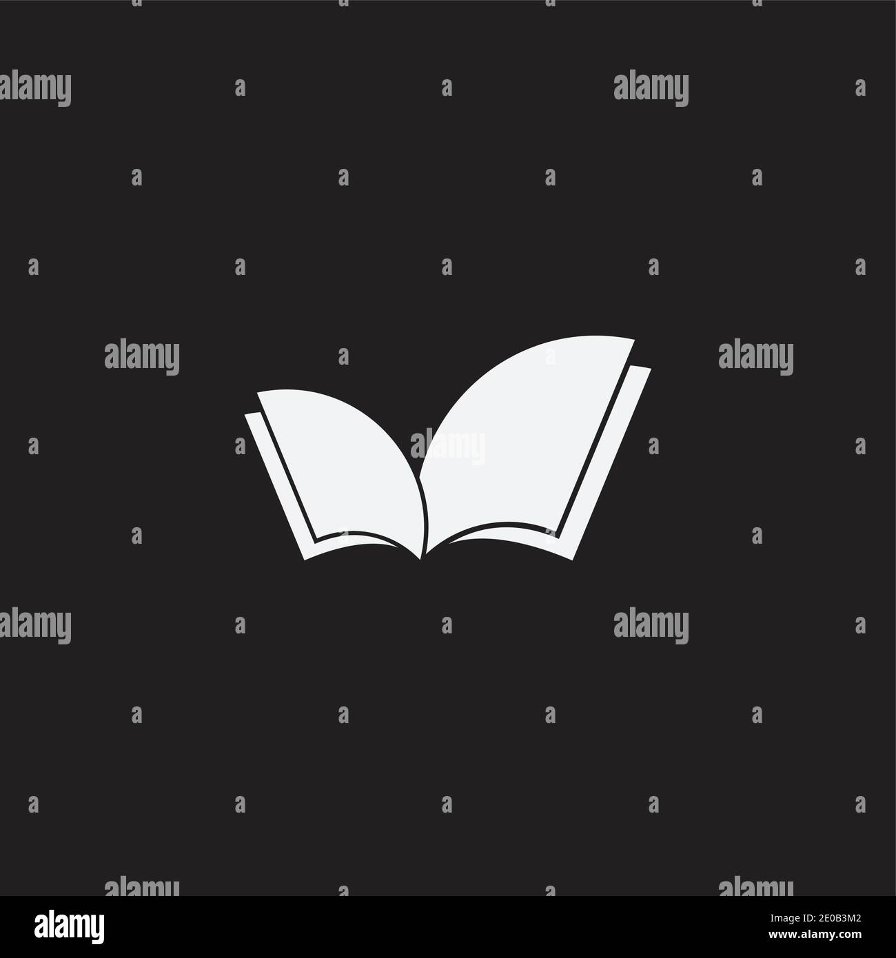 flat open book motion design logo vector Stock Vector Image & Art - Alamy