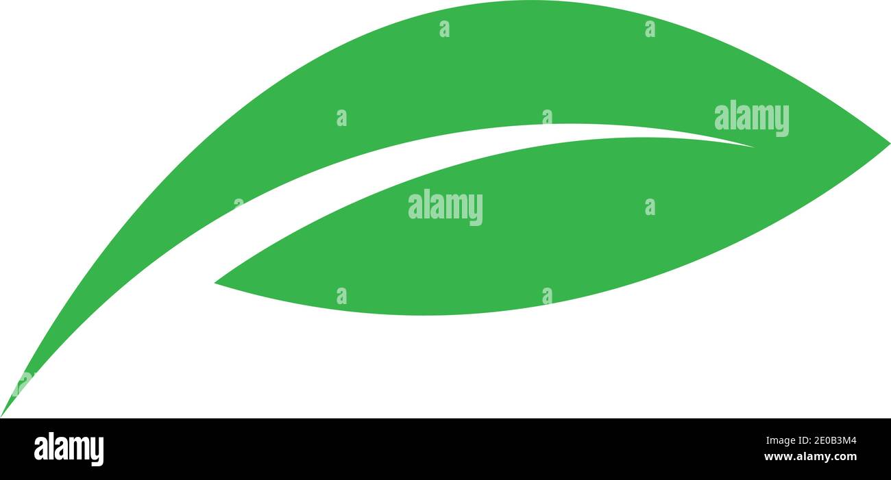 green leaf logo vector Stock Vector Image & Art - Alamy