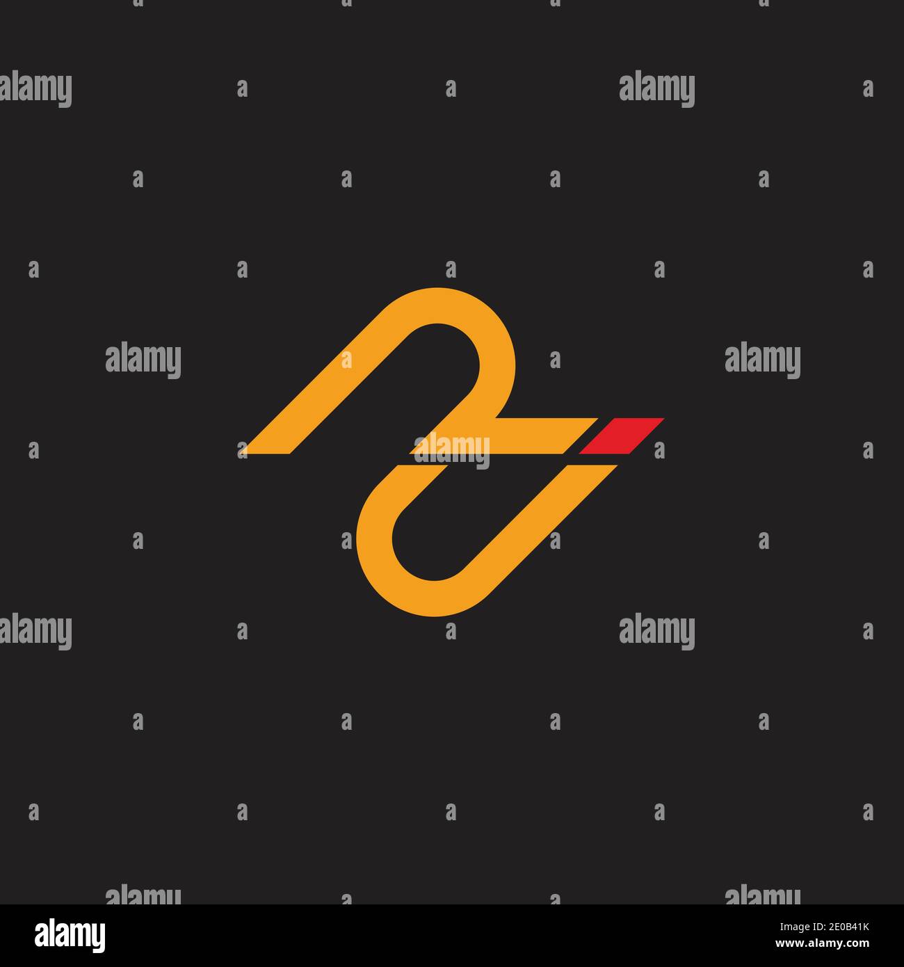 letter rj colorful connected logo vector Stock Vector Image & Art - Alamy