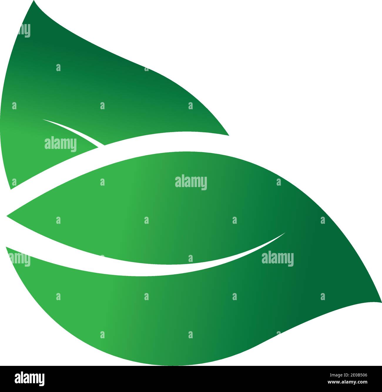 green leaf logo vector Stock Vector Image & Art - Alamy