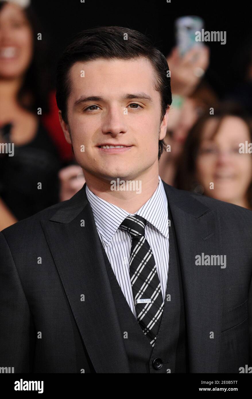 Josh Hutcherson attends the World Premiere of Lions Gate's The Hunger ...