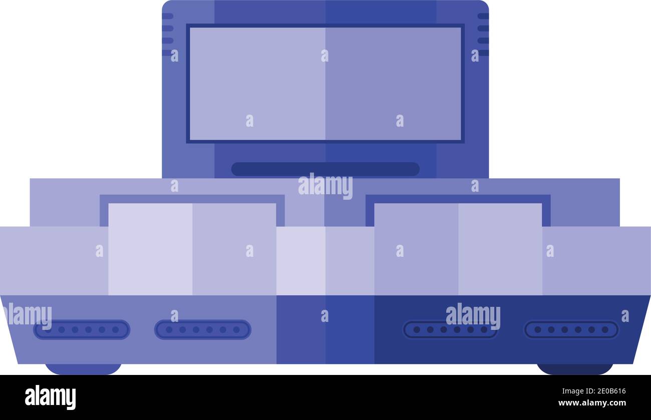 purple videogame console machine design, play leisure and gaming theme ...