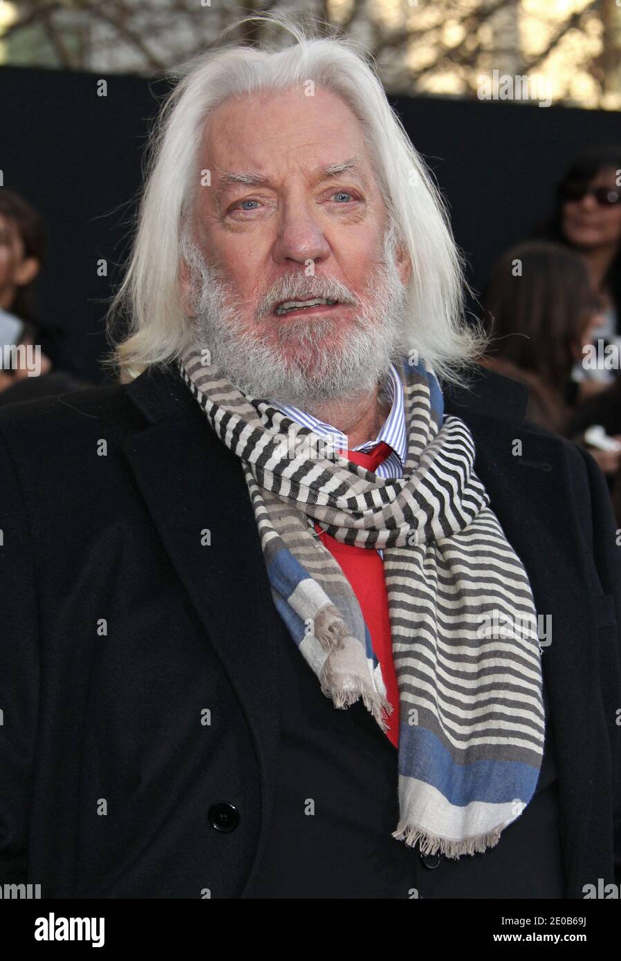 Donald Sutherland attending the World Premiere of The Hunger Games at ...