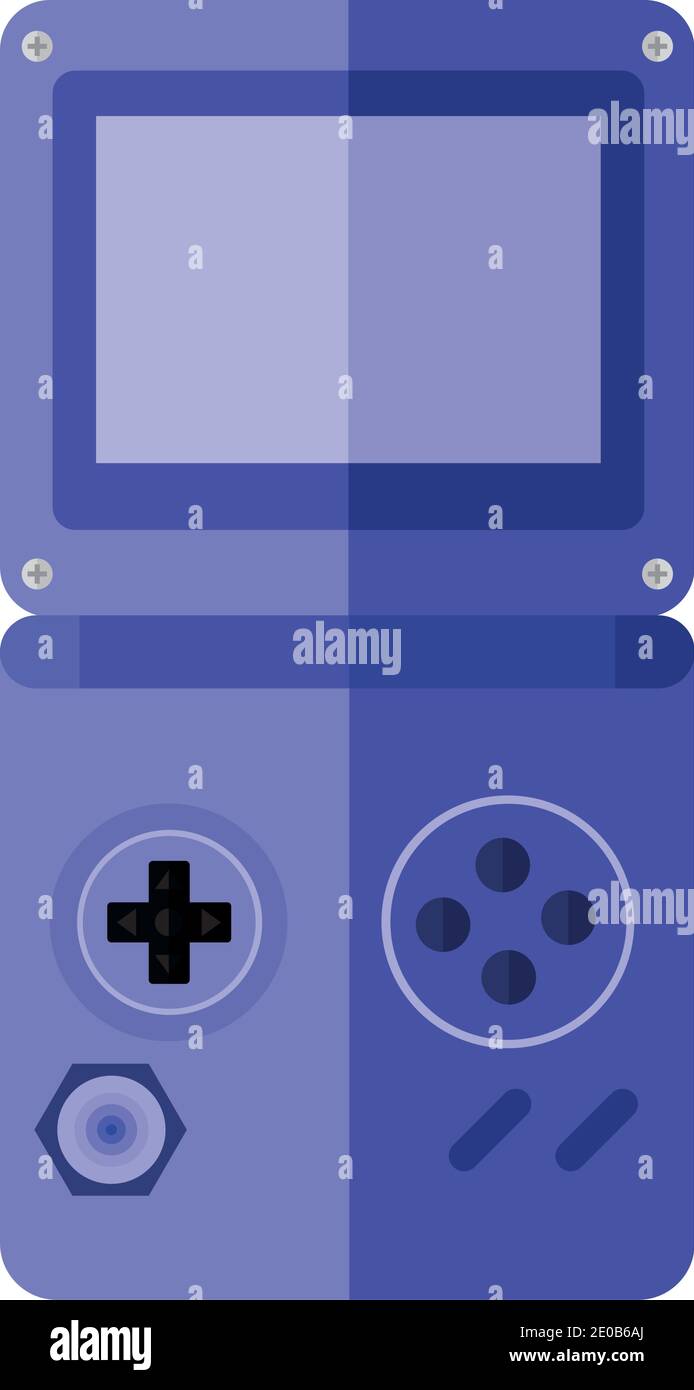 videogame console in purple color design, play leisure and gaming theme ...