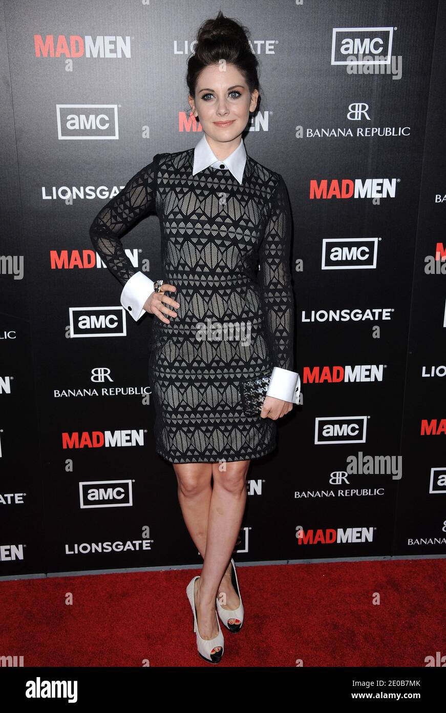Alison Brie attends the "Mad Men" season 5 premiere held at the ...