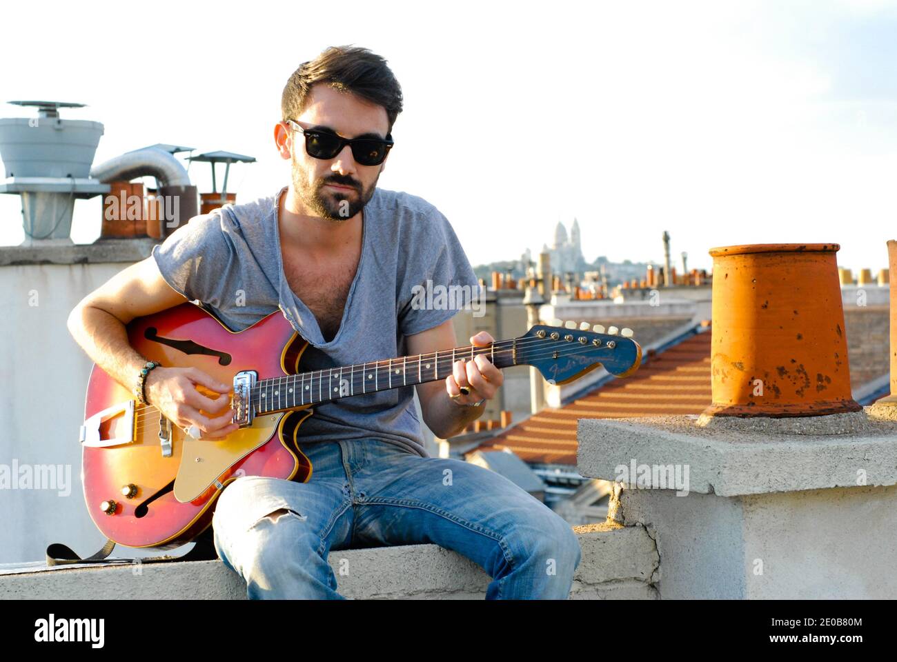 French singer Francois Raoult poses in Paris, France on September 10 ...