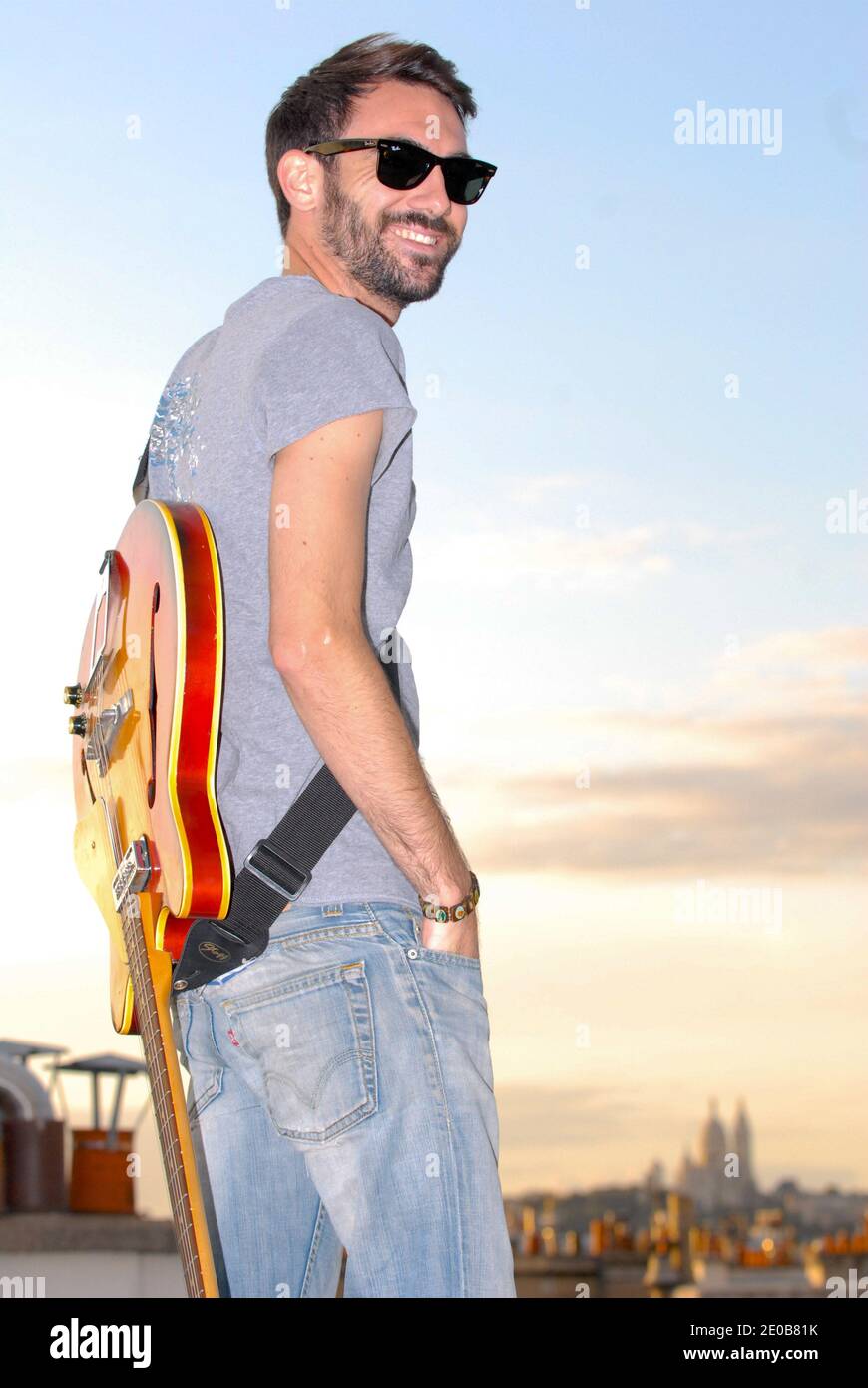 French singer Francois Raoult poses in Paris, France on September 10 ...