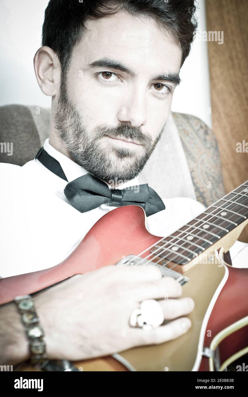 French singer Francois Raoult poses in Paris, France on September 10 ...