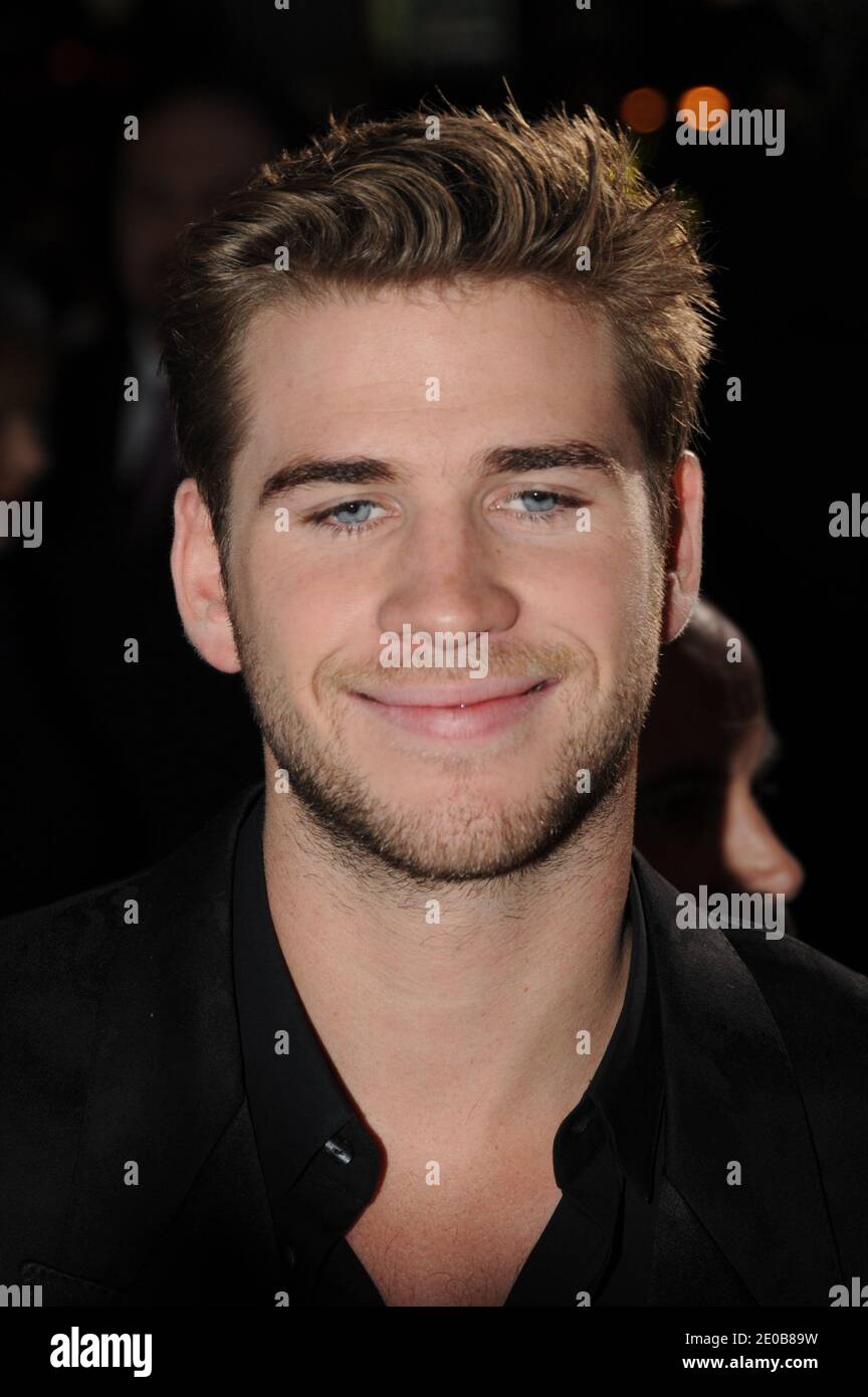 Actor Liam Hemsworth arriving for the France premiere of The Hunger ...