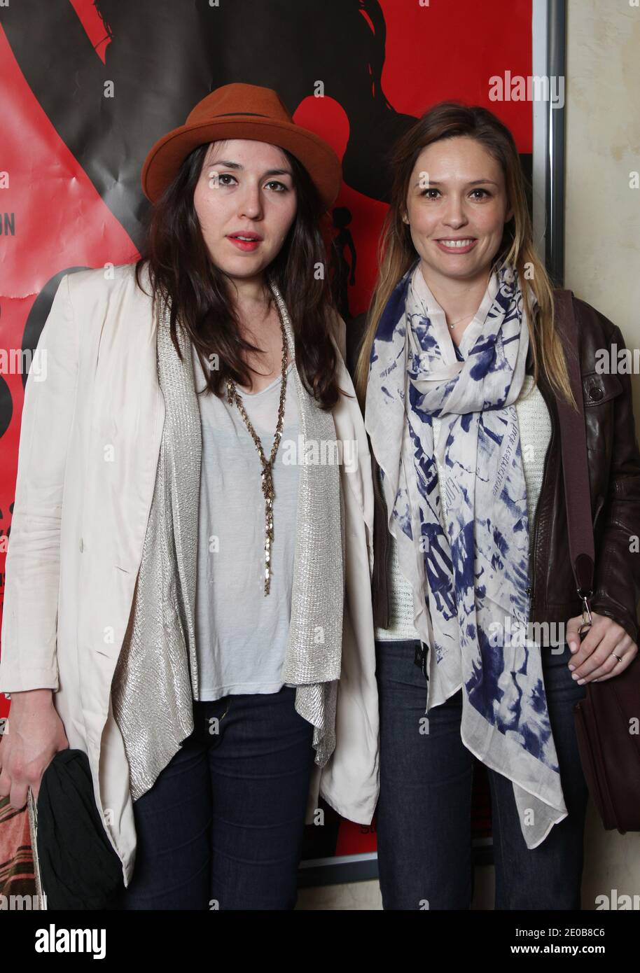 EXCLUSIVE. Deborah Grall and Lilou Fogli arriving for the France ...