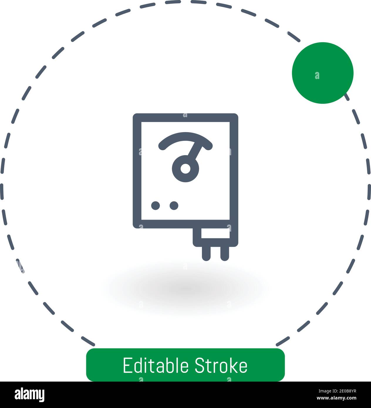 temperature control vector icon editable stroke outline icons for web ...