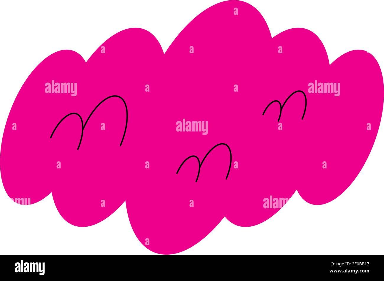 Pink cloud shape design, Weather sky nature climate cloudy season and ...