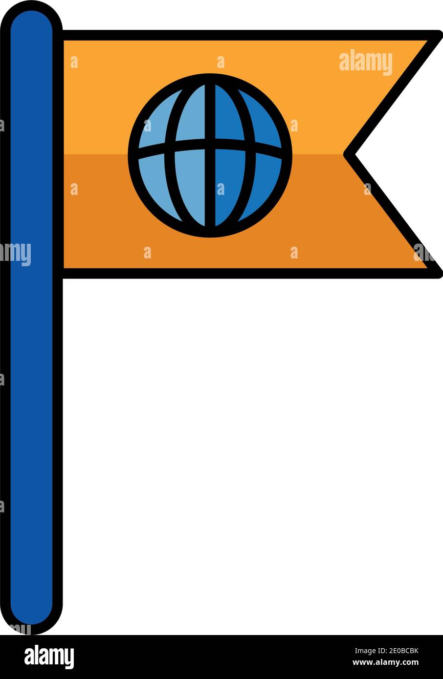 Global sphere in flag design, Communication internet and connectivity ...