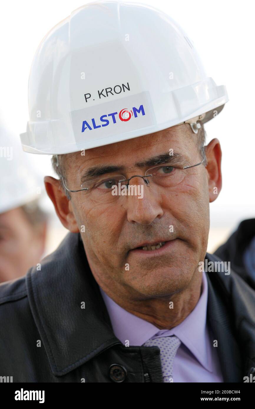 Patrick Kron, chairman and chief executive of French power and ...