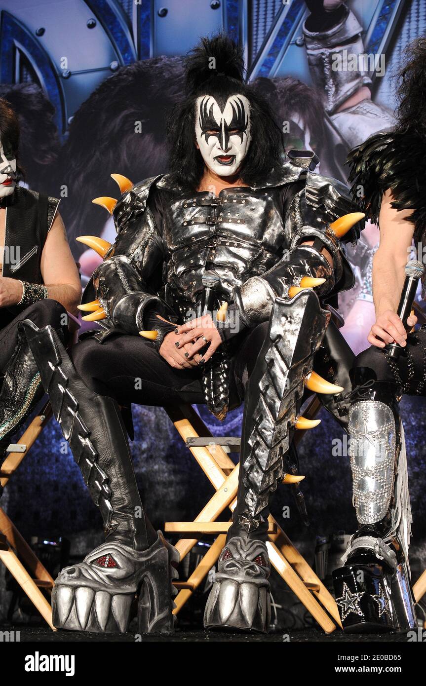 Gene Simmons attends the press conference of an epic and unprecedented ...