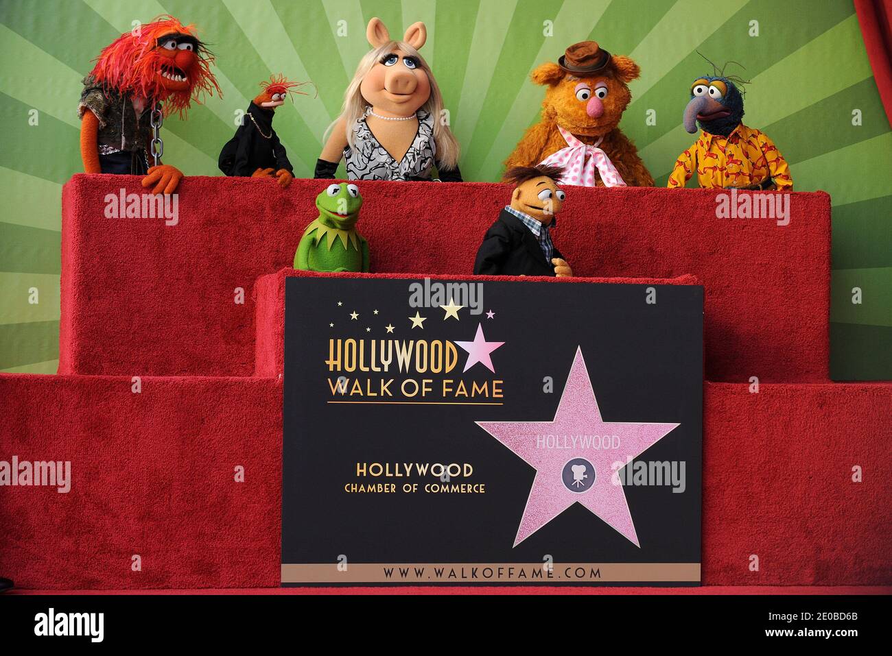 The Muppets are honored with a star on the Hollywood Walk of Fame in ...